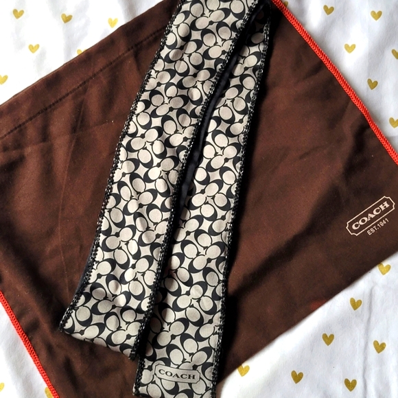 Coach | Accessories | Coach Skinny Silk Scarf | Poshmark